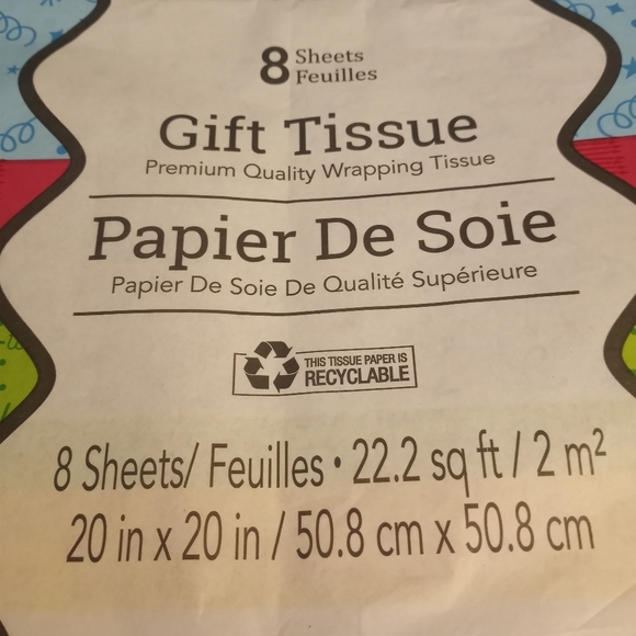 Party Supplies | 2 Packs Birthday Party Tissue Gift Paper 16 Sheets ...